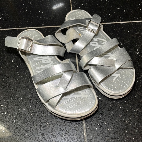 Sam Edelman | Shoes | Silver Sam Edelman Sandals | Poshmark